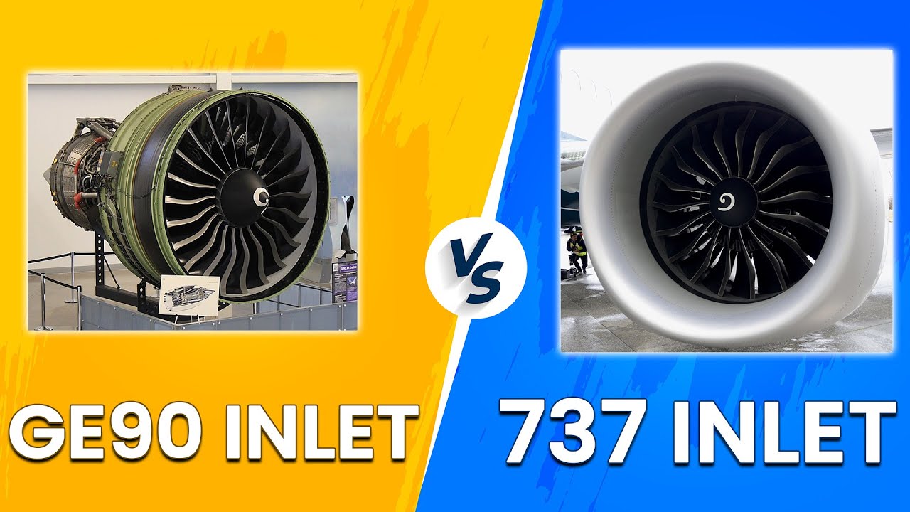 GE90 Inlet vs 737 - A Detailed Comparison Of Aircraft Engine Technology ...