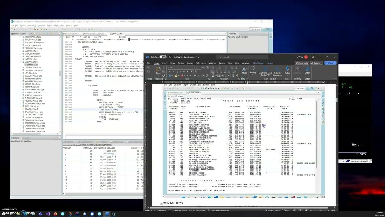 IBM RDi lab9a-2 how to write embed SQL - SQLRPGLE code (watch next video for results) - YouTube