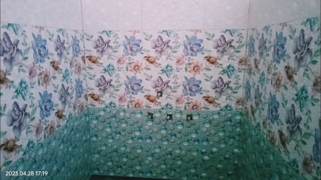 wall colour combination tails design for bathroom tails design - YouTube