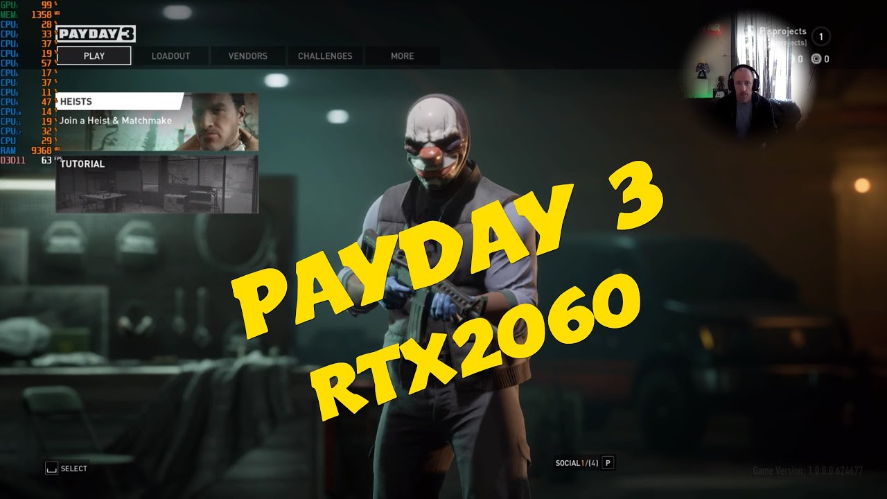 Pay Day 3 PC Gameplay/Settings/Benchmark RTX2060 + GTX1660ti views ...