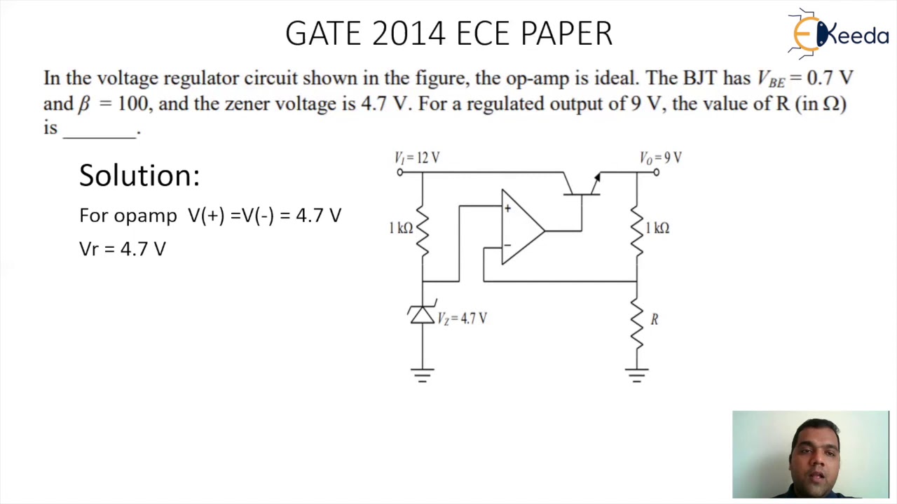 Voltage Regulator Numericals | GATE Analog Circuits Session 2 - YouTube
