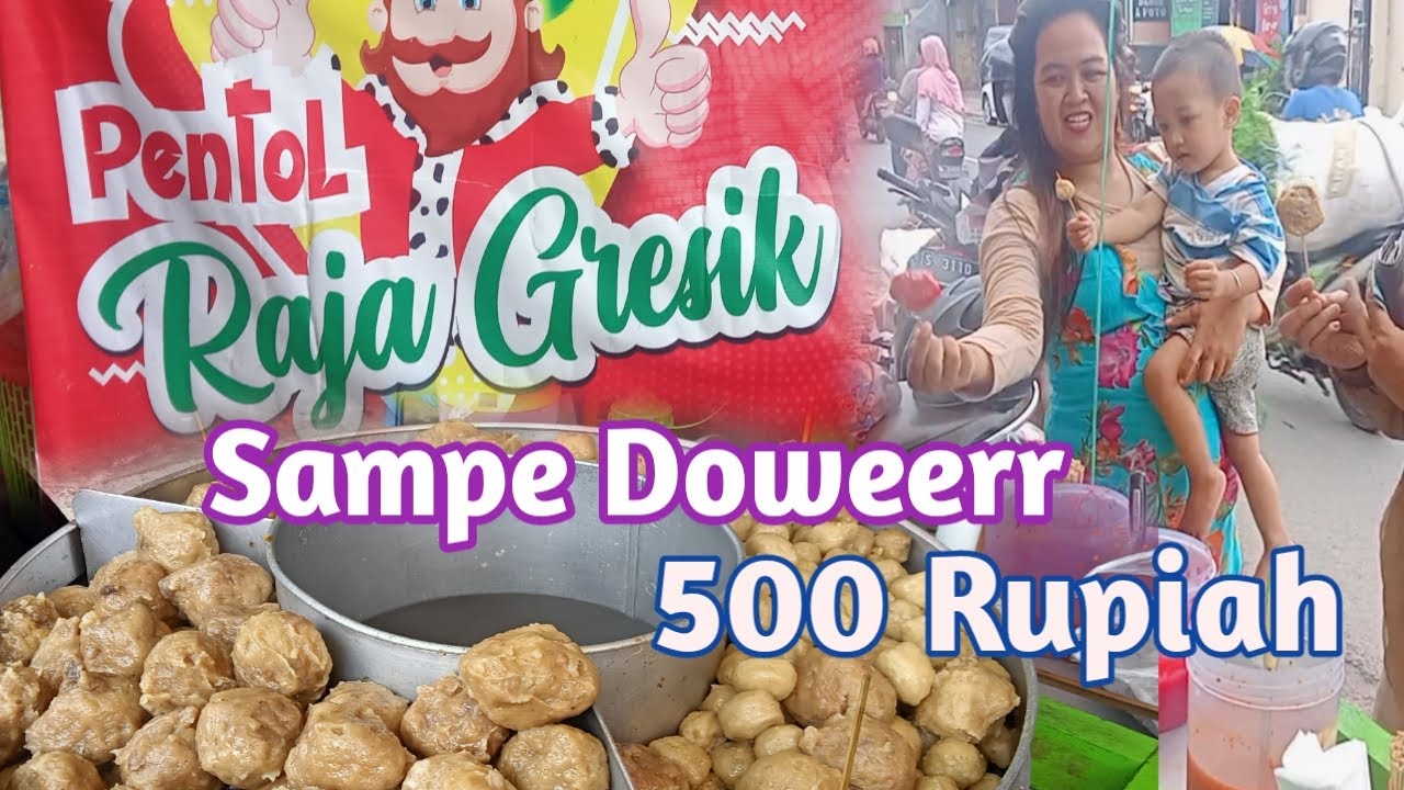 #pentolenak #pentolviral #pentolpedas !!!Pentol Raja Gresik 500 Rupiah ...
