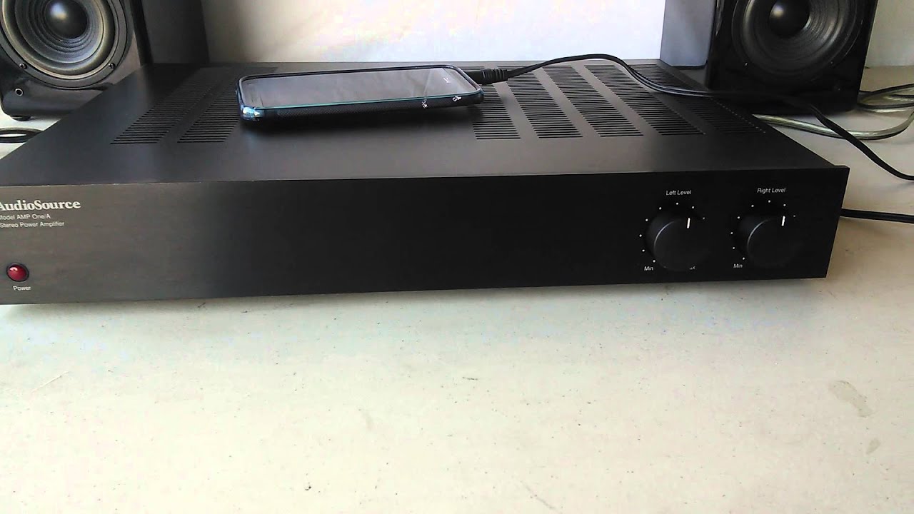 AudioSource Model AMP One/A Stereo Amplifier Demo - YouTube