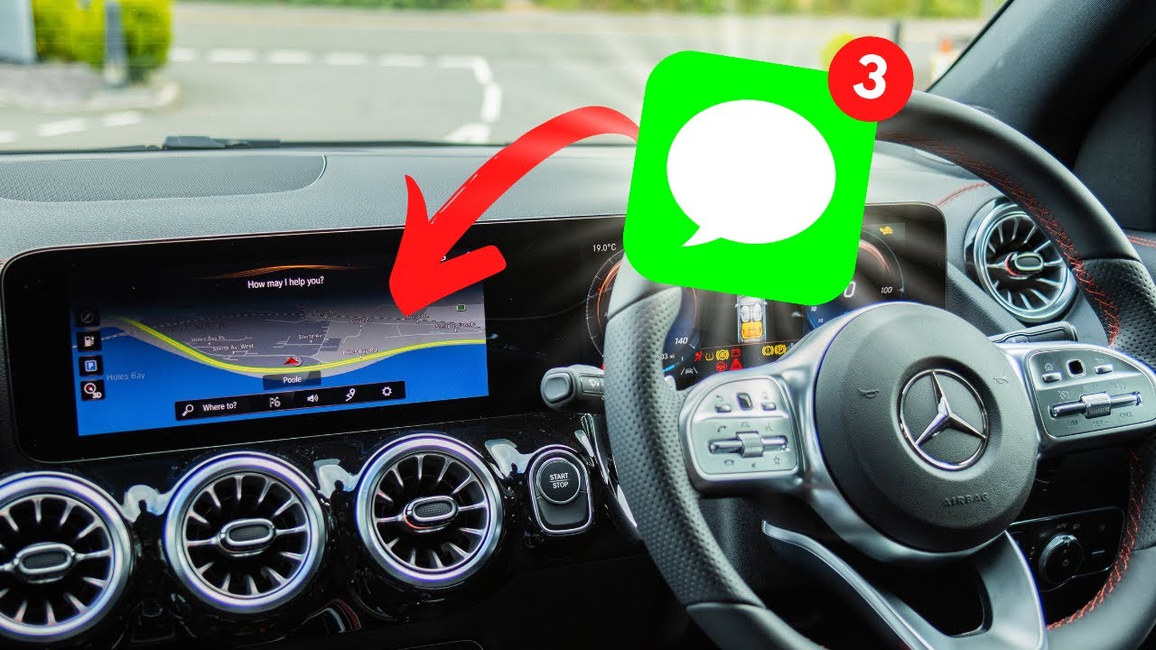 Enable TEXT MESSAGES on your MERCEDES! - YouTube