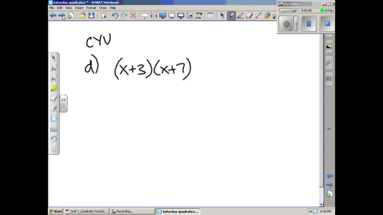 Part 5: Factoring and Expanding Binomials and Trinomials - YouTube