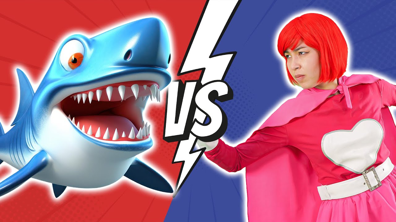 Superhero Mom Vs Shark Mega Superhero Songs Compilation Hokie Pokie