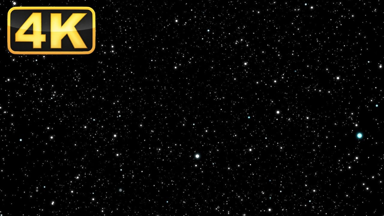 4K Starfield Screensaver! Relaxing Music for Meditation. 1 Hour Space ...