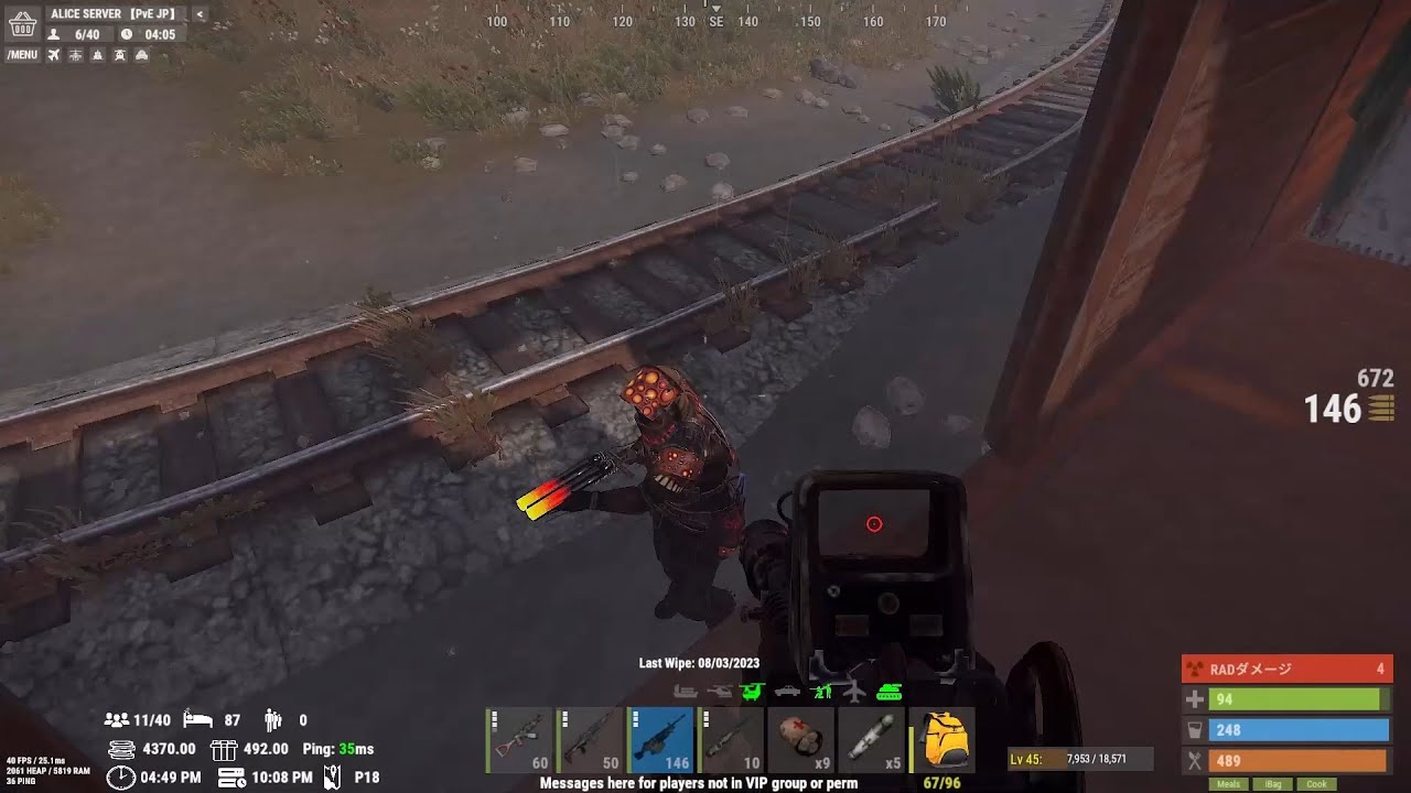 【Rust】BOSS：Scary 戦（ミリタリートンネル入口）【AliceServer】 - YouTube