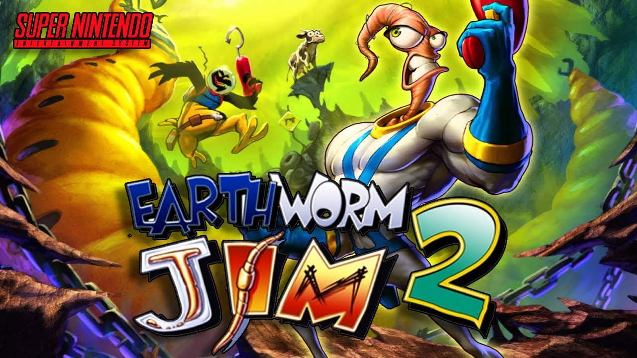 Earthworm Jim 2 (Super Nintendo,SNES) Прохождение - YouTube