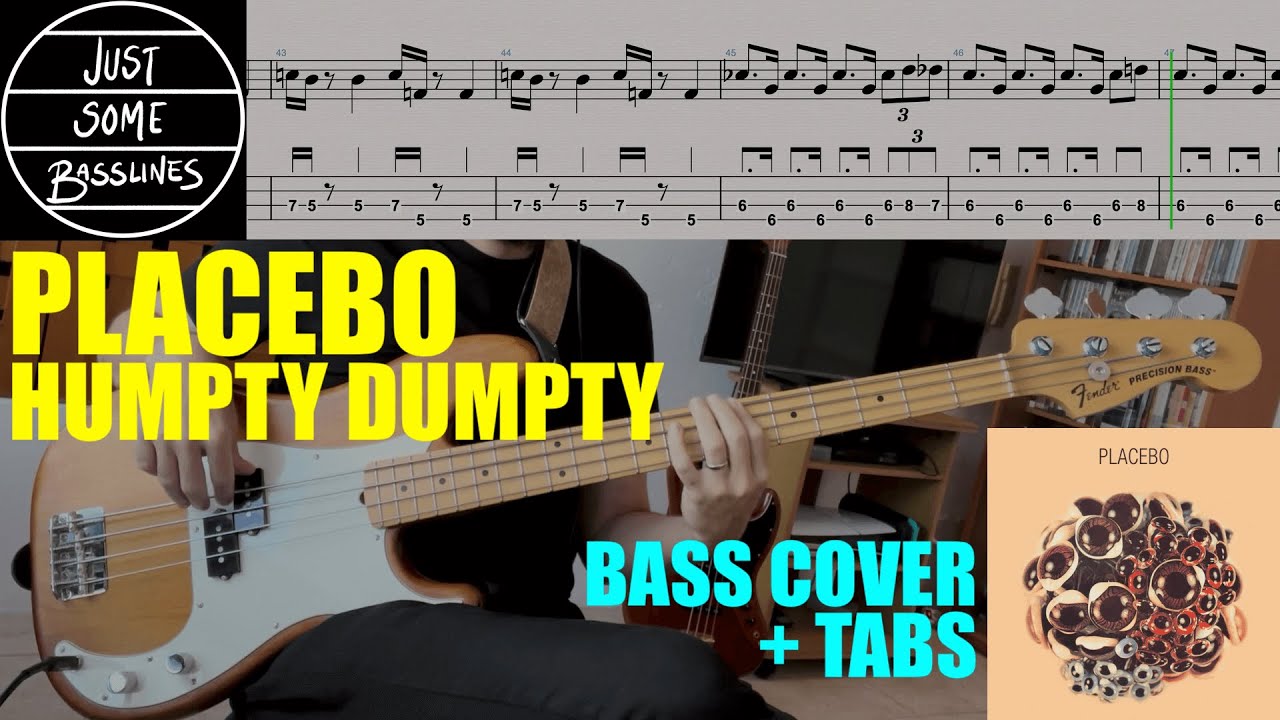 Placebo - Humpty Dumpty // BASS COVER + TABS - YouTube