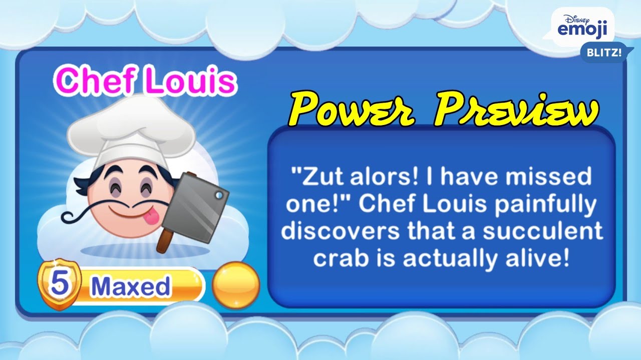 CHEF LOUIS (L5) - Little Mermaid - Disney Emoji Blitz - v67 - YouTube