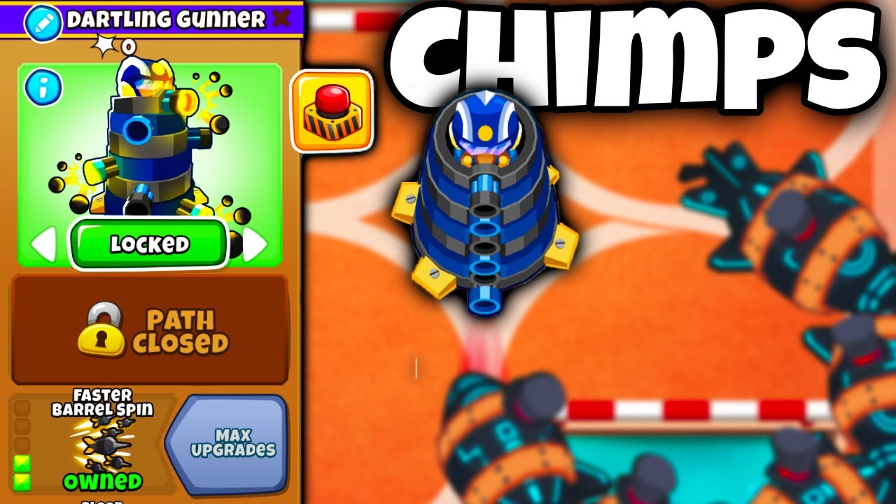 The Forgotten Dartling Gunner! Four Circles Chimps in Bloons TD 6 - YouTube