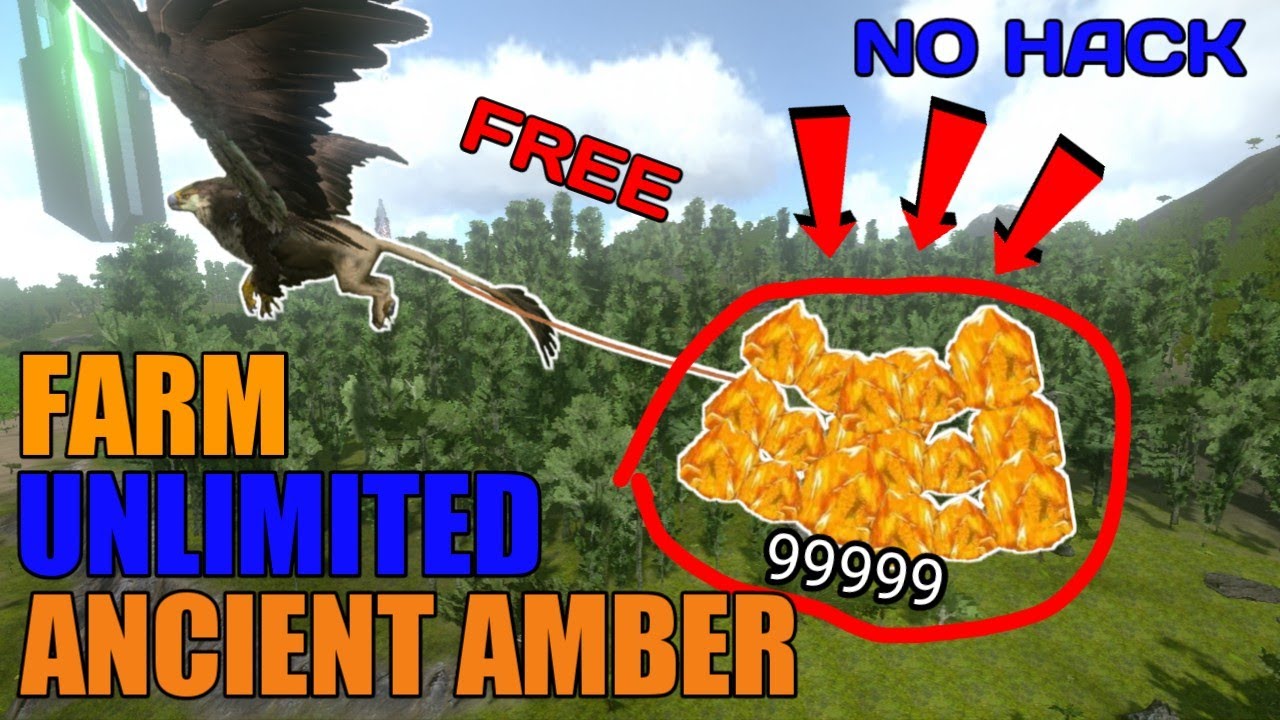 How To Farm Unlimited Ancient Amber In Ark Survival Evolved Mobile ...
