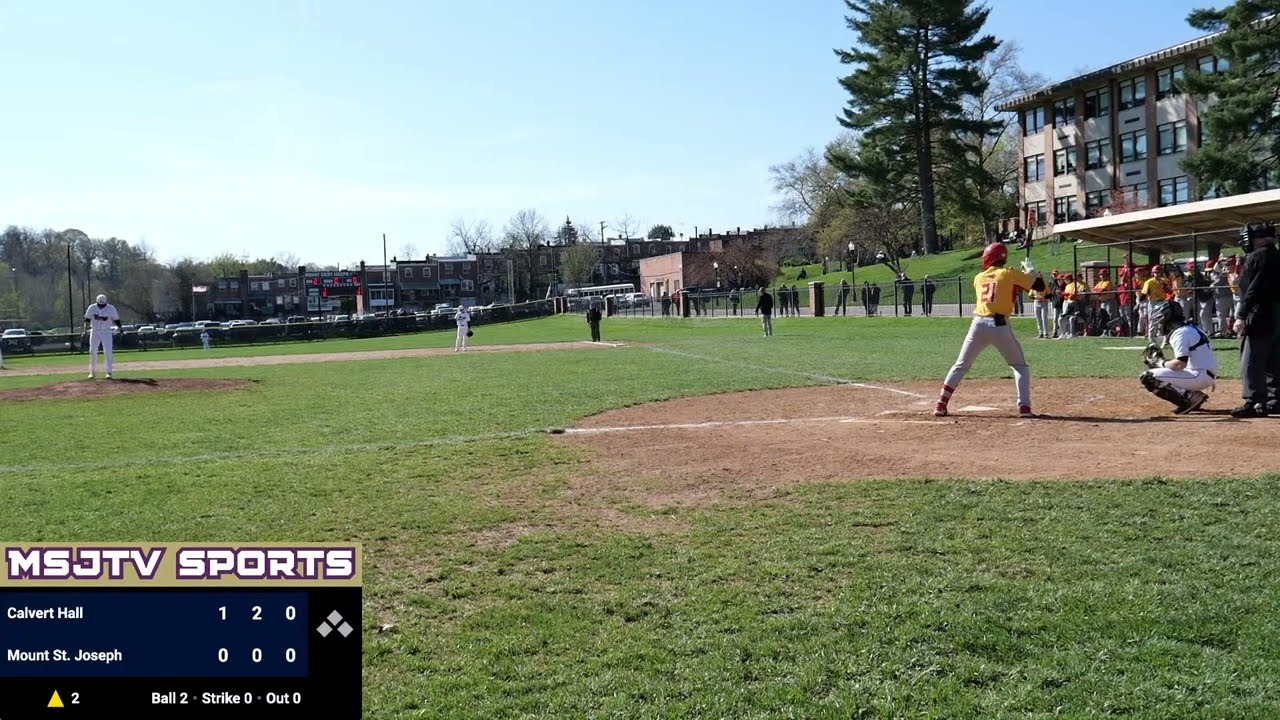 MSJ Varsity Baseball vs Calvert Hall - April 9, 2025 - YouTube
