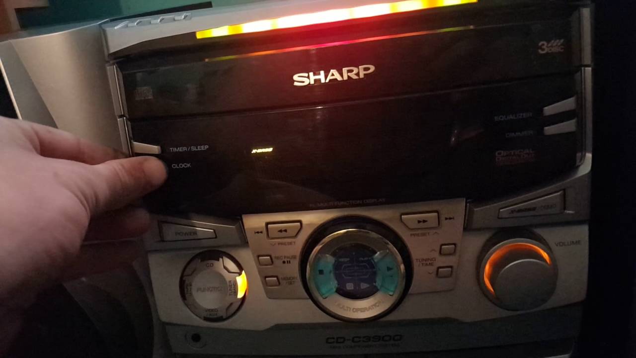 Sharp CD C3900 Shelf Stereo - YouTube