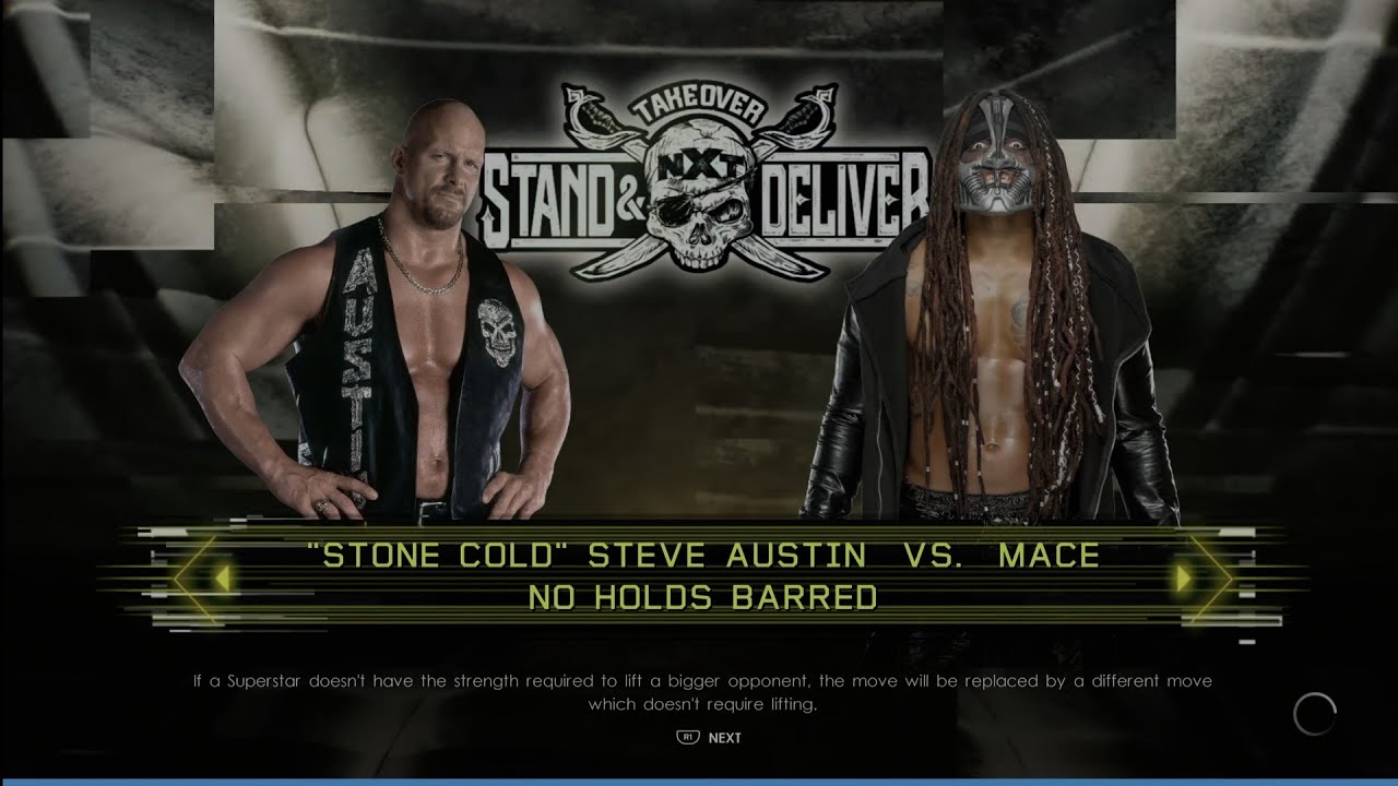 STONE COLD (STEVE AUSTIN) VS MACE , WWE 2K22, Playstation 5, (PS5) 4K ...
