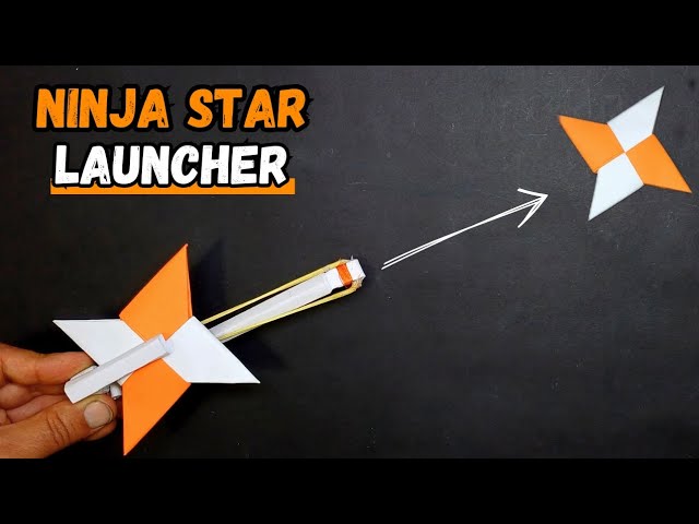 How To Make A Paper Ninja Star Launcher