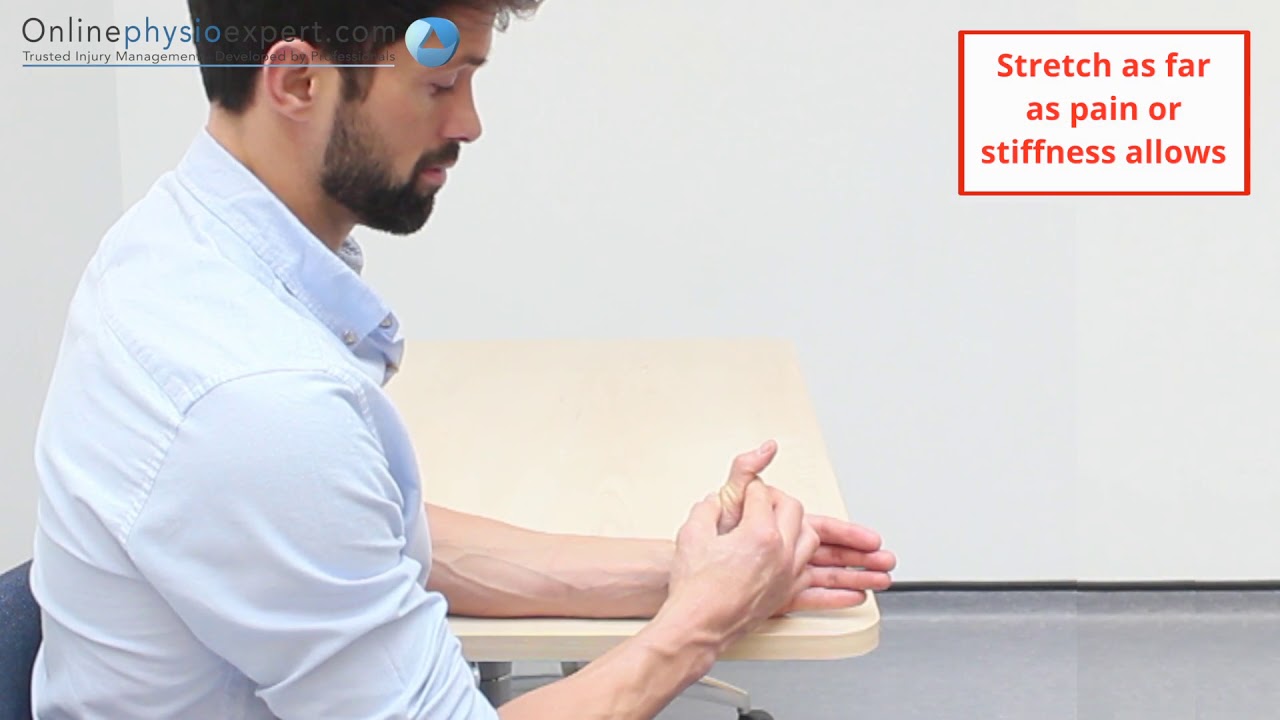 Thumb MCP joint extension mobility L - YouTube