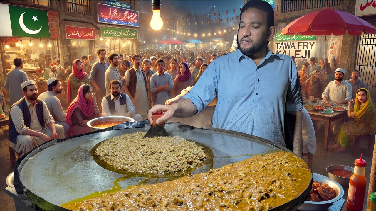 Tawa Fry Kaleeji | Mutton Fried Liver Recipe | Street Food Pakistan ...