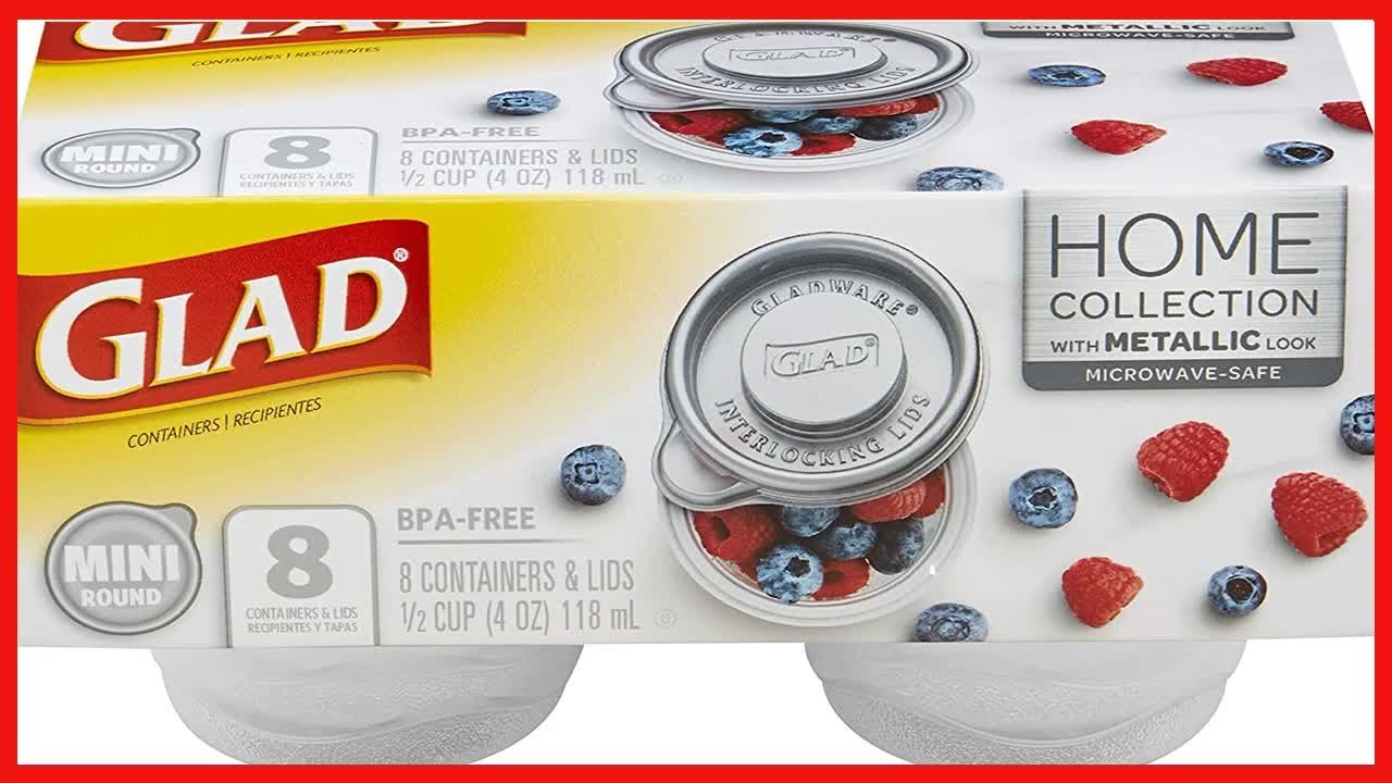 GladWare Home Mini Round Food Storage Containers, Small Food Containers ...