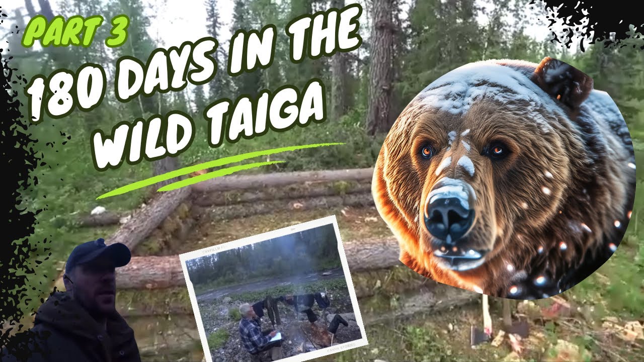 180 days in the wild taiga of Siberia Hunting and fishing PART3 - YouTube