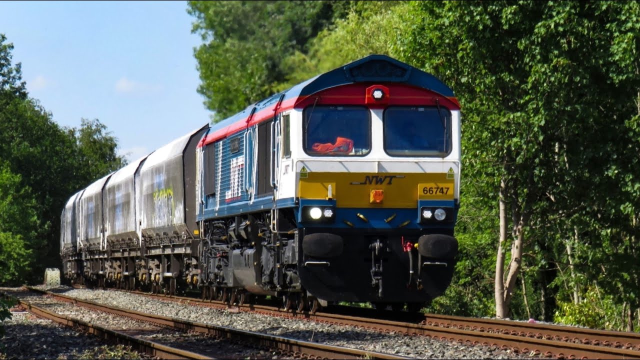 GBRf Class 66 No. 66747 on 6H56 Salford Hope Street - Peak Forest on 30 ...