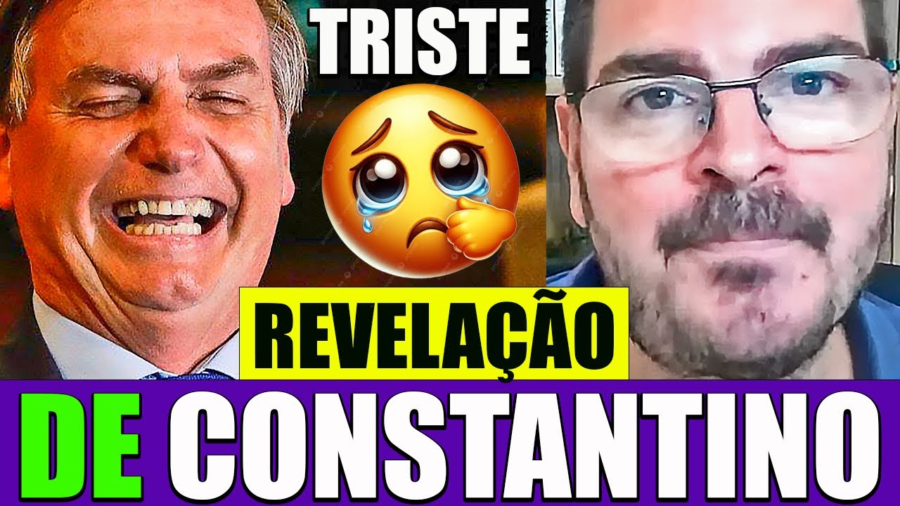 REVELAÇÃO GRAVÍSSIMA, CONSTANTINO ANUNCIA CÂNCER NA GARGANTA E A GENTE ...