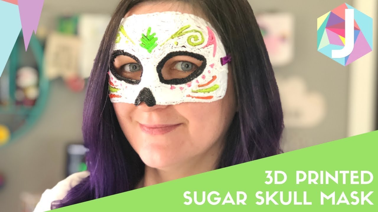 3D Printed Hector Coco (Sugar Skull) Mask - YouTube