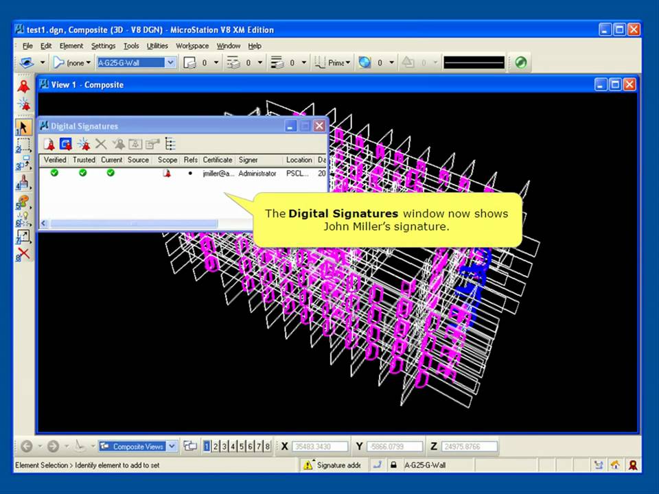 Adding Digital Signatures to Bentley MicroStation v8 - YouTube