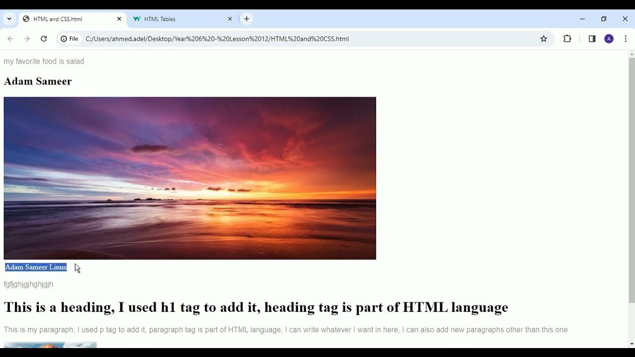 Html Css Lesson 12 Youtube