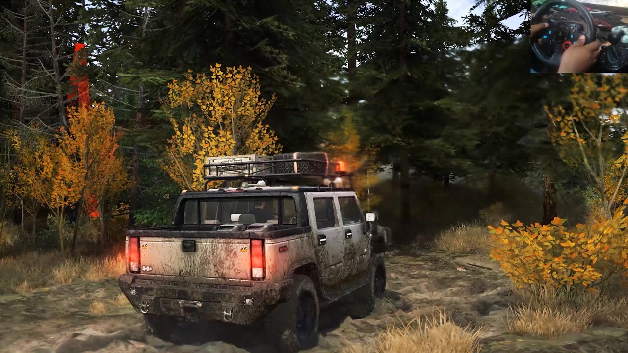 Hummer 2 Scout MudRunner The Bog 4K60 Logitech G29 Shifter Gameplay - YouTube
