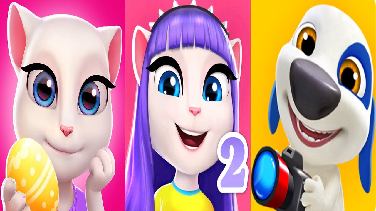 My Talking Angela vs My Talking Hank vs My Talking Angela2 |Angela ...