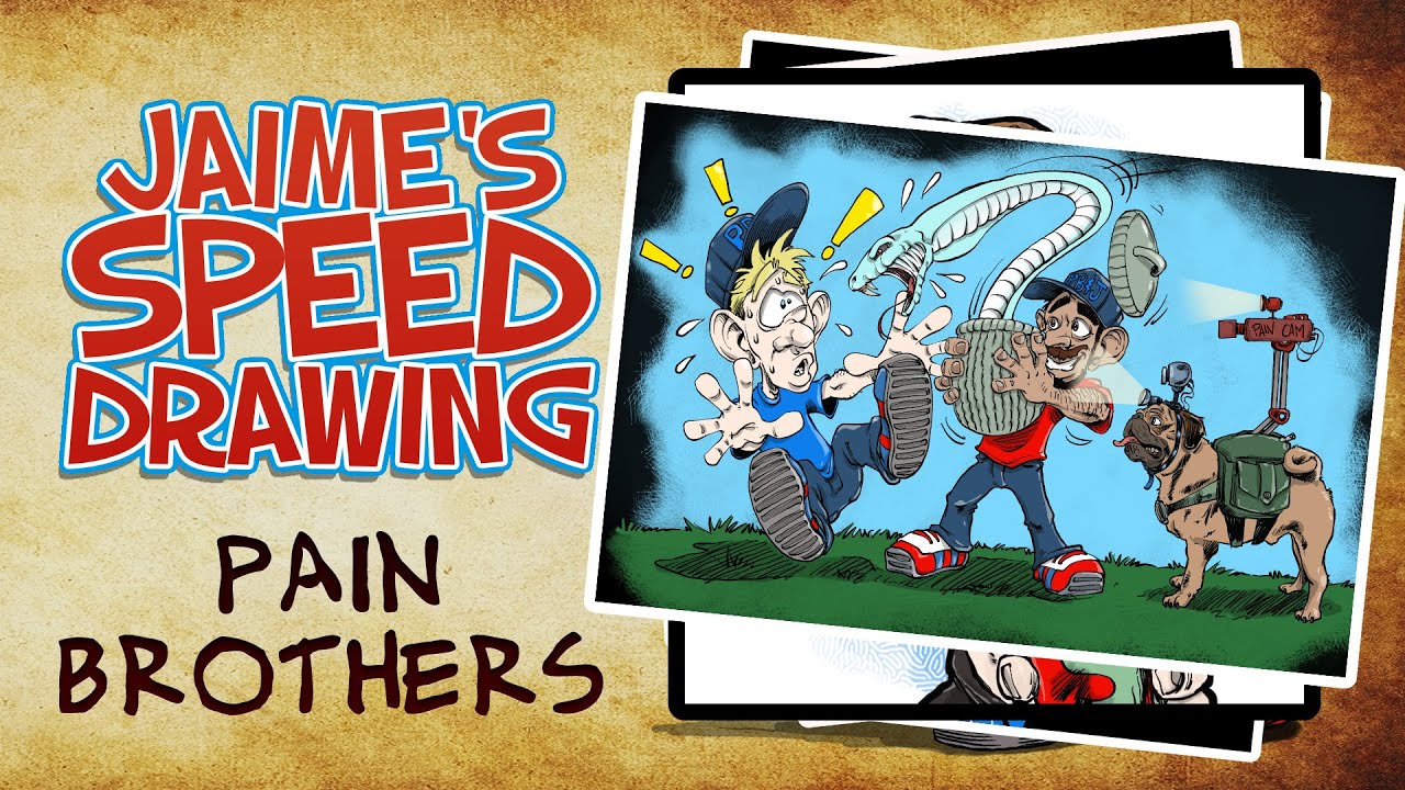 SPEED DRAWING: Pain Brothers (inspired by Pain Rankers) - YouTube