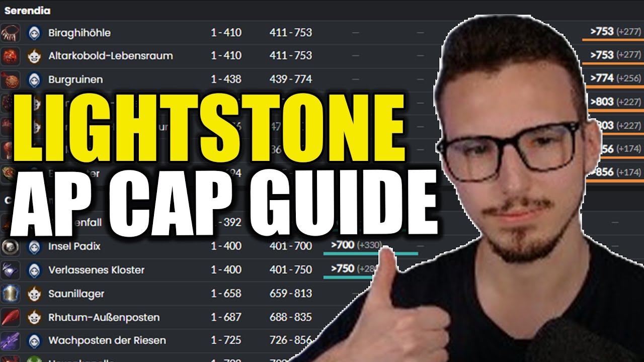 Lichtsteine & AP Cap Guide 2024 | Beste PVE Lichtstein Kombos - YouTube