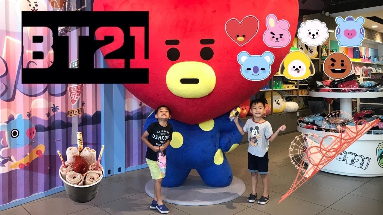 BTS Line Friends Store in Hollywood! | BT21!! | Last Day in California ...