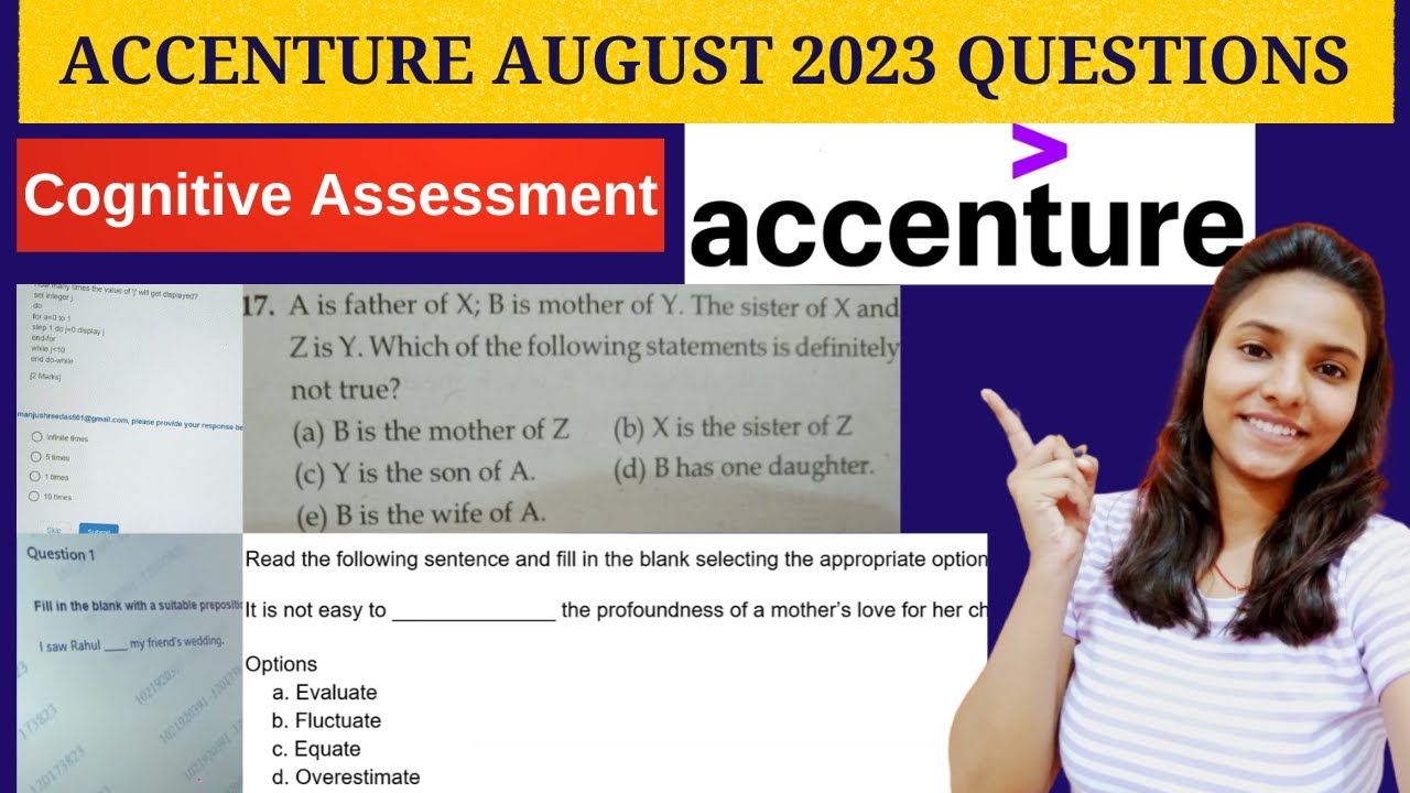 Accenture Latest Exam Questions |Cognitive Ability, Accenture Verbal ...