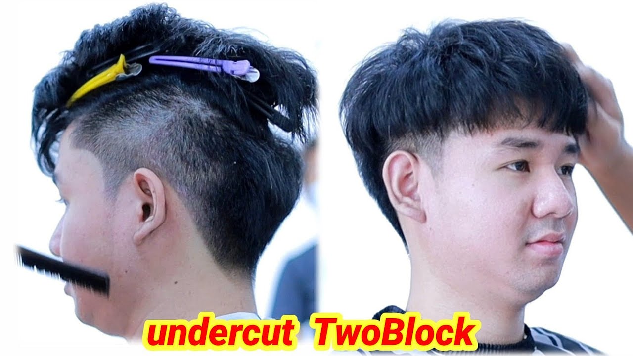 สอนตัดผม Undercut อันเดอร์คัท TwoBlock. คนผมชี้หยักศก แนะนำการซอยผมให้ ...