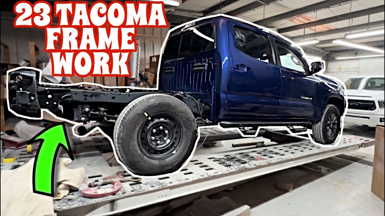 Rebuilding a 2023 Salvage Auction Toyota Tacoma Frame Work Required ...