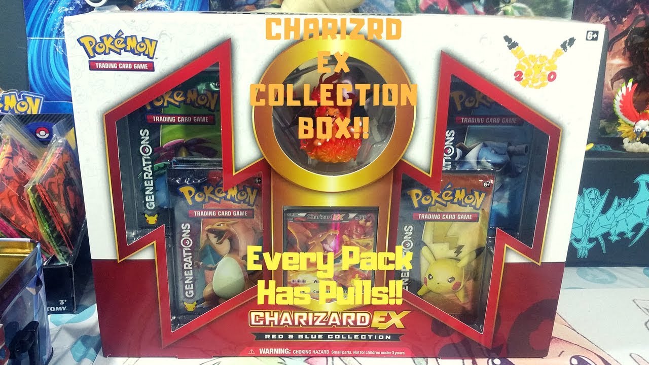 Opening The Best Charizard EX Red and Blue Collection Box!! - YouTube