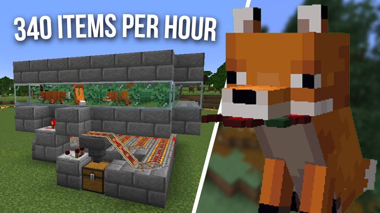 Minecraft Simple Berry Farm Tutorial (340 Berries per Hour) - YouTube