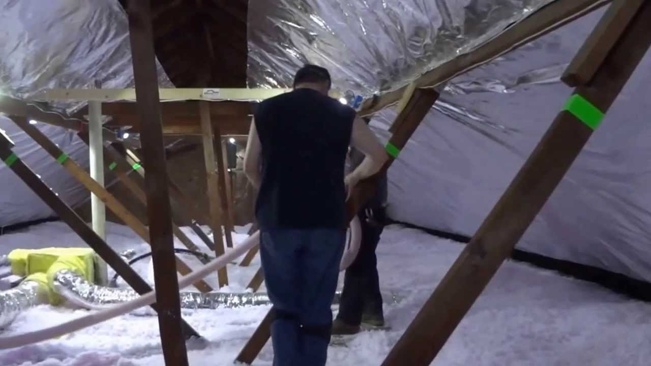 AttiCat Blown-In Insulation Project - Part 1 July 28, 2013 - YouTube