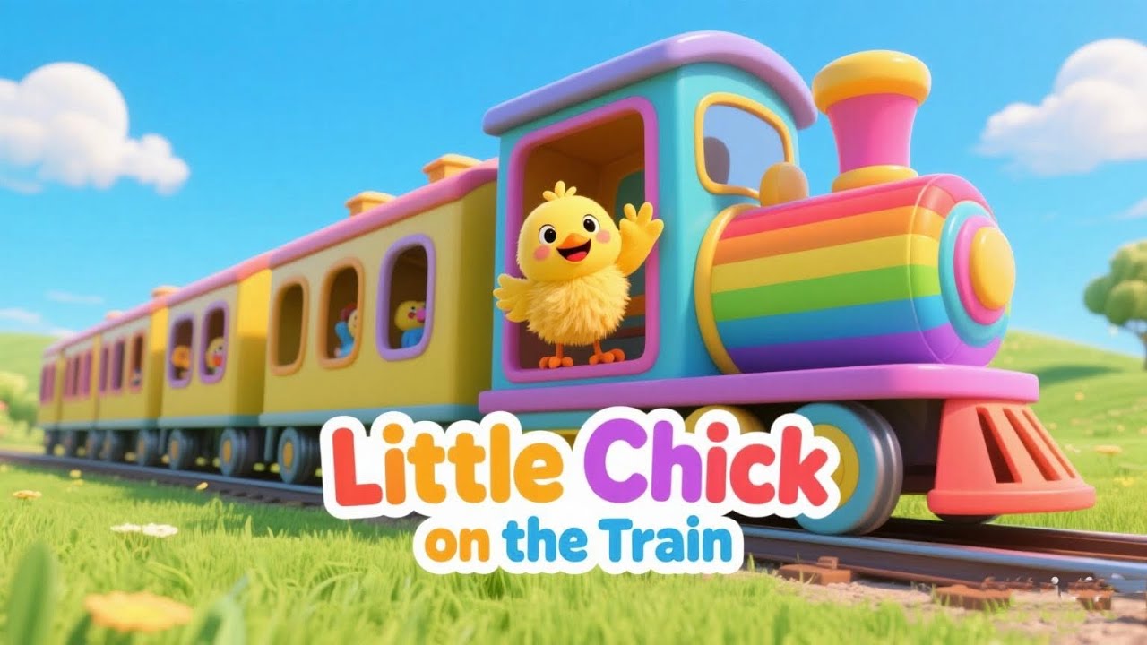 🐤 Little Chick on the Train | Fun Nursery Rhyme for Kids 🚂 - YouTube