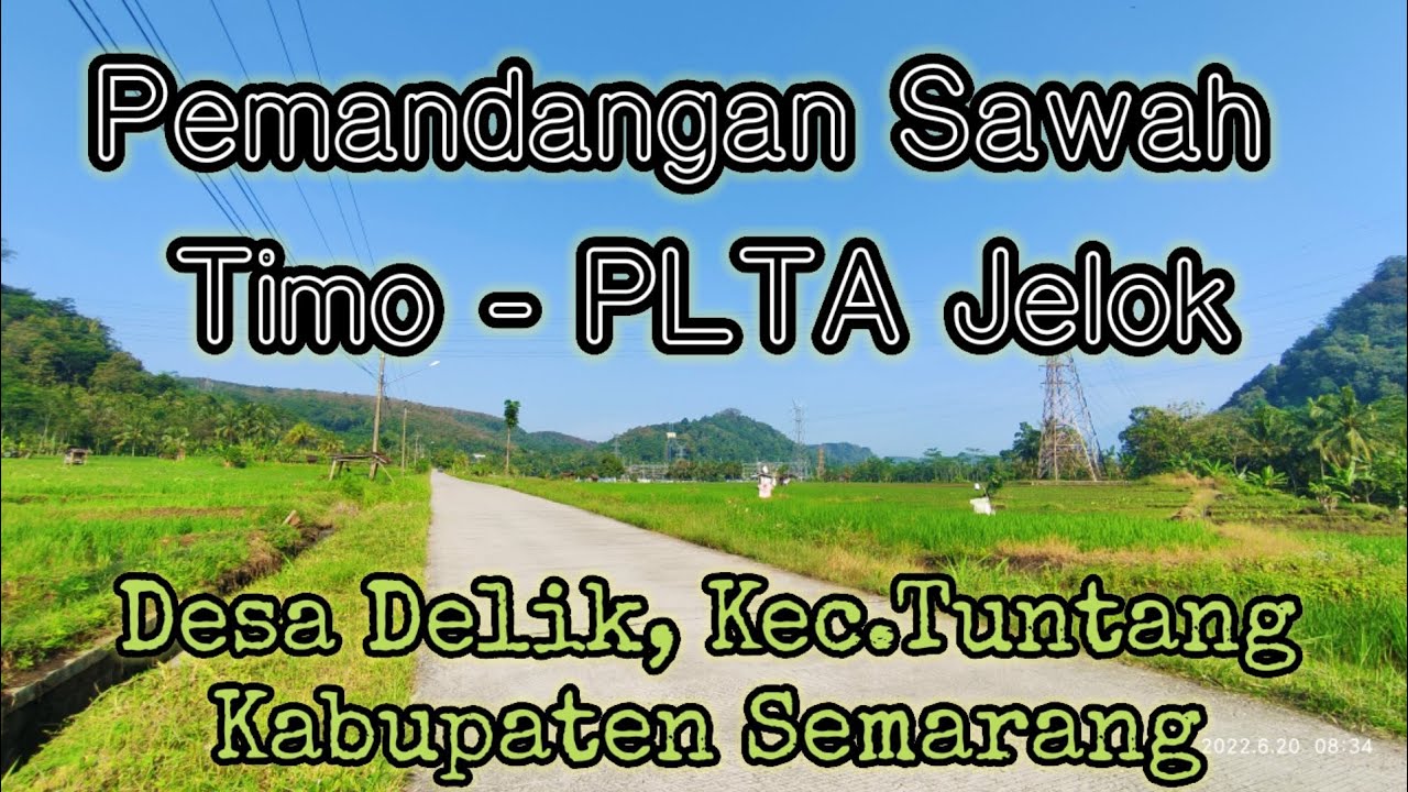 Pemandangan Sawah Timo - PLTA Jelok Desa Delik, Kecamatan Tuntang ...