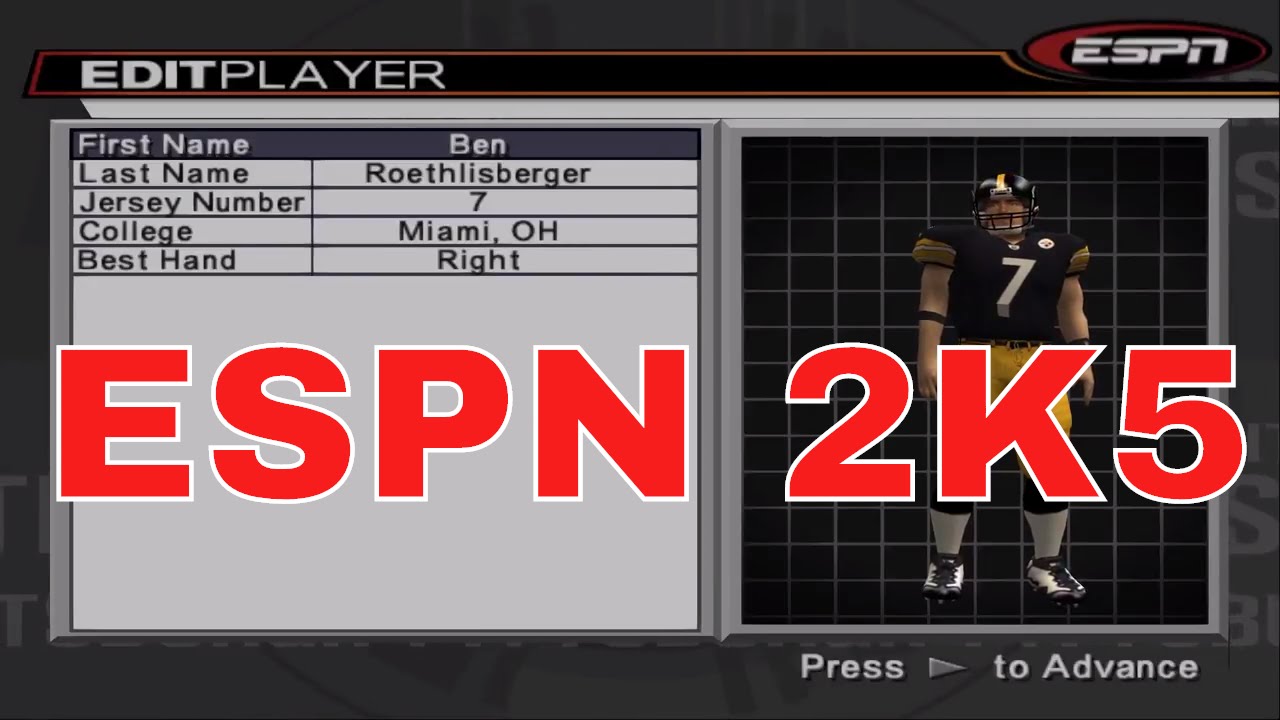 ESPN NFL 2K5 - Equipment Tour - YouTube
