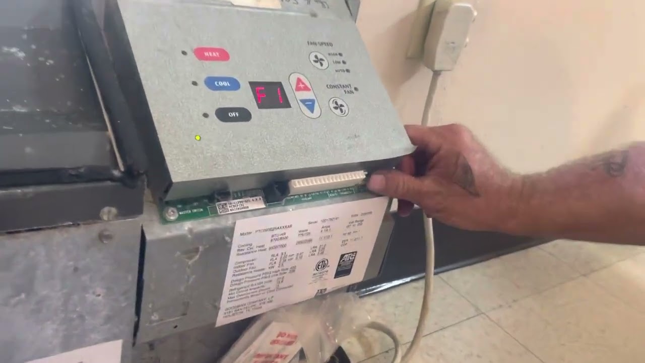 F1 Code On Your Amana PTAC YouTube F1 Code On Your Amana PTAC YouTube