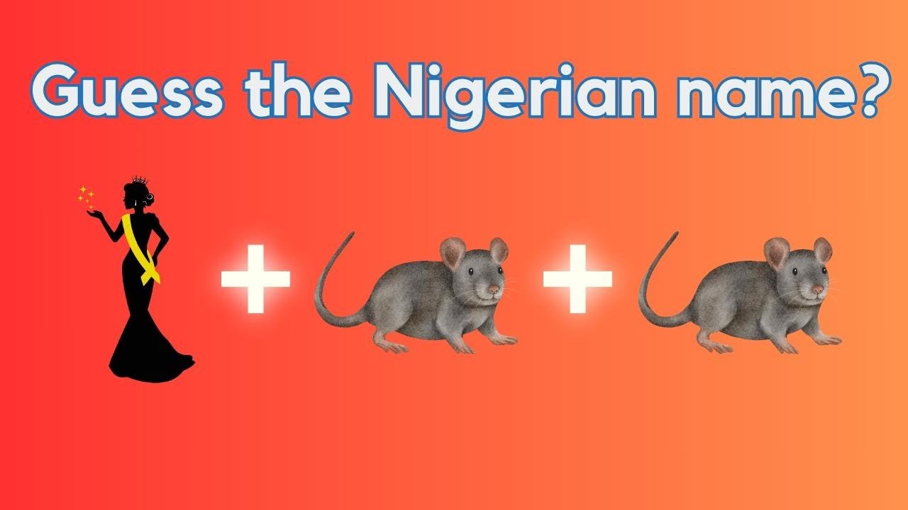 Guess the Nigerian Name Quiz Challenge - YouTube