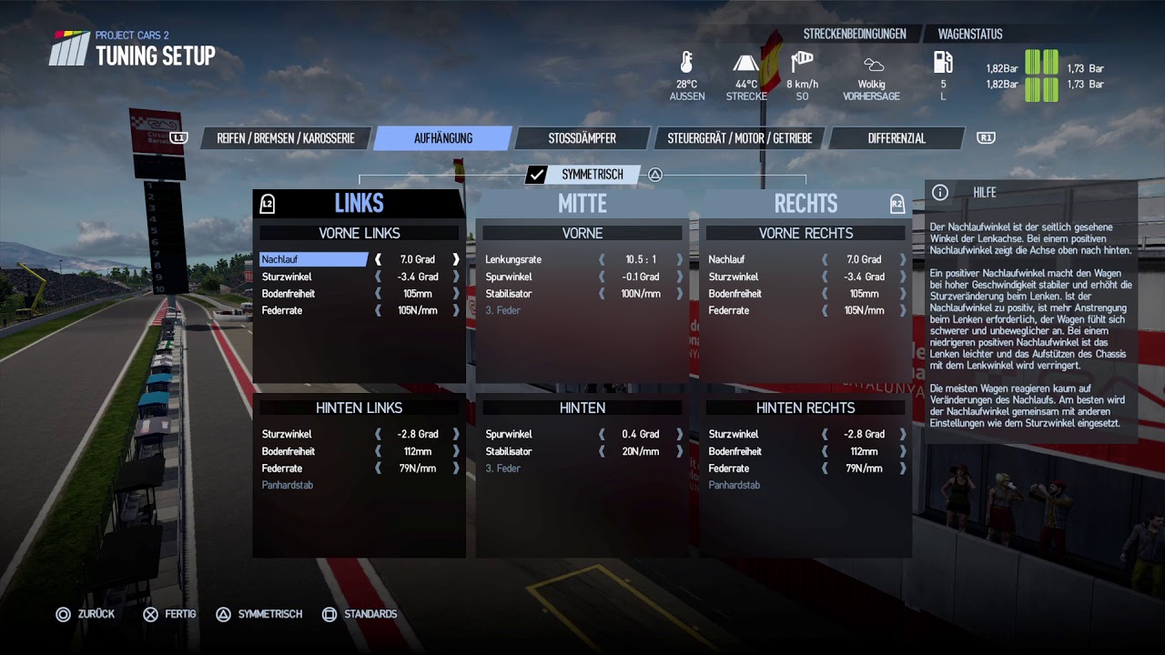 pcars 2 Audi DTM Setup - YouTube