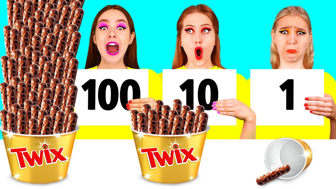 100 Слоев Еды Челлендж | Удивительные Кулинарные Лайфхаки от RaPaPa ...