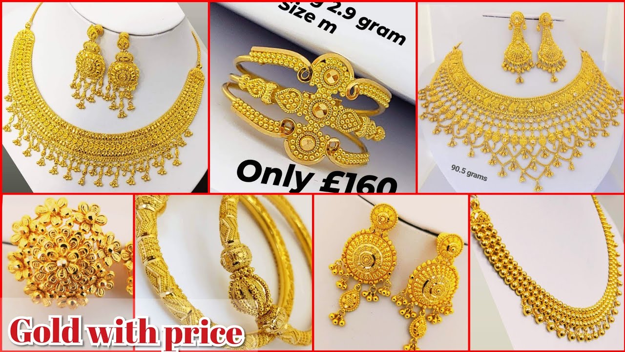 stunning 22ct gold jewellery with price and weight | new gold ...