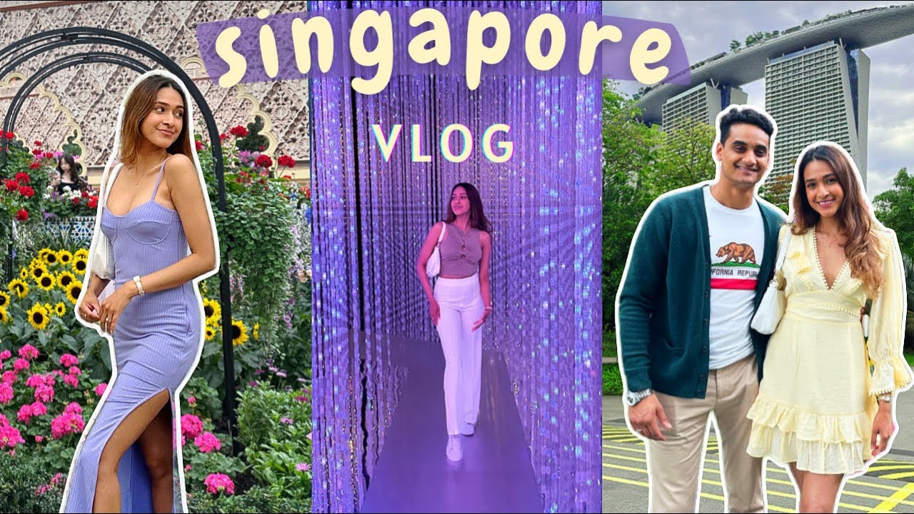 SINGAPORE in 24 hours! (travel vlog) | Swetha & Ranith #singapore #vlog ...